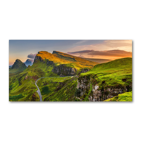 Union Rustic Hills of Scotland - Ungerahmte Kunstdrucke auf Leinwand | Wayfair.de